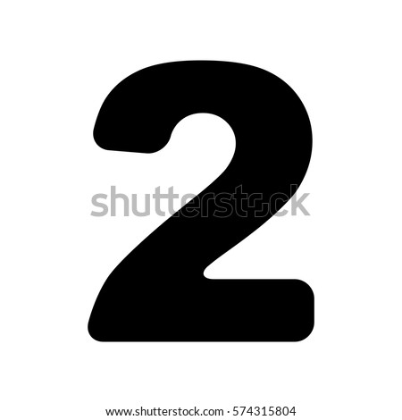 Number 2 Clipart Black And White | Free download on ClipArtMag