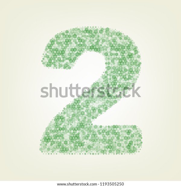 Number 2 Sign Design Template Elements Stock Vector (Royalty Free ...
