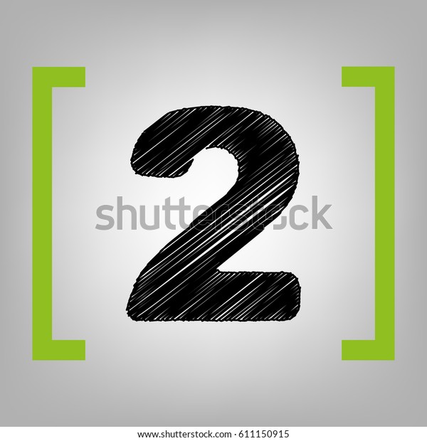 Number 2 Sign Design Template Elements Stock Vector (Royalty Free ...