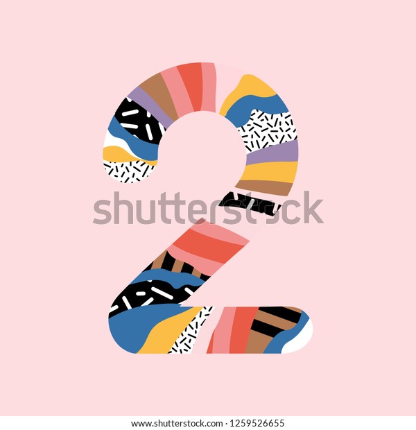 Number 2 Signs Line Flat Style Stock Vector (Royalty Free) 1259526655 ...