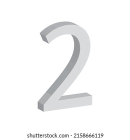 Number 2 Simple Clip Art Vector Stock Vector (Royalty Free) 2158666119 ...