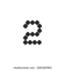 Number 2 Simple Symbol Logo Vector Stock Vector (Royalty Free ...