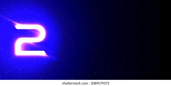 1,048 Neon blue number 2 Images, Stock Photos & Vectors | Shutterstock