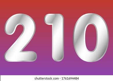 Number 101 Vector Silver Style Eps10 Stock Vector (Royalty Free ...