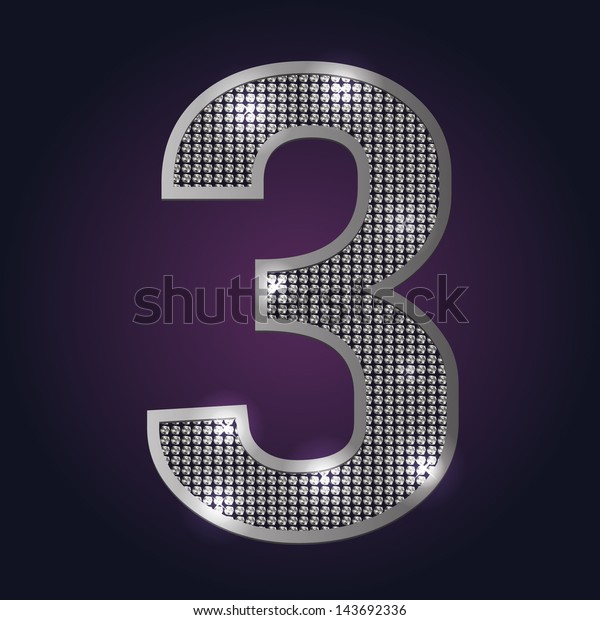 Number 3 Blink Blink Vector On Stock Vector (Royalty Free) 143692336 ...