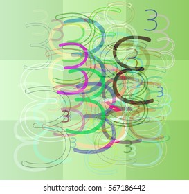 Number 3 Design Idea Stock Vector (Royalty Free) 567186442 | Shutterstock