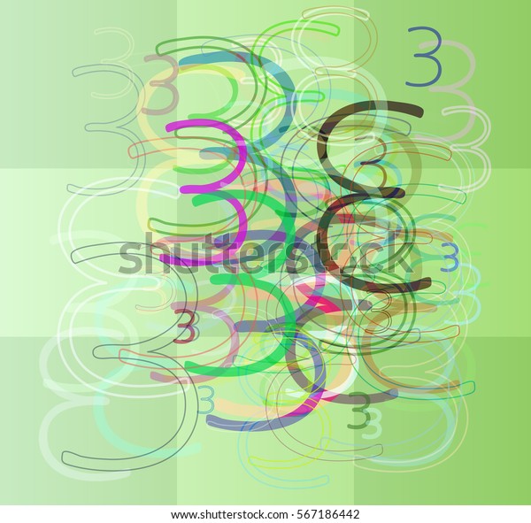 Number 3 Design Idea Stock Vector (Royalty Free) 567186442 | Shutterstock