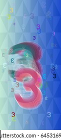 Number 3 Icon Texture Stock Vector (Royalty Free) 645316969 | Shutterstock