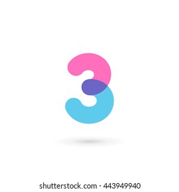 Number 3 Logo Icon Design Template Stock Vector (Royalty Free ...