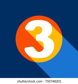Number 3 Sign Design Template Element Stock Vector (Royalty Free ...