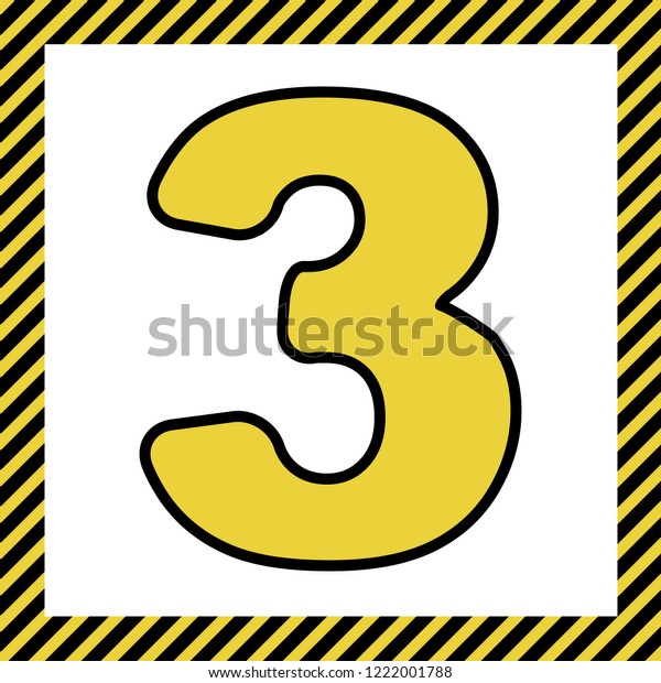 Number 3 Sign Design Template Element Stock Vector (Royalty Free ...