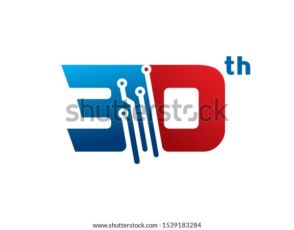 Number 30 Logo Symbol Template Design Stock Vector (Royalty Free ...