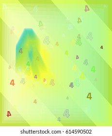 Number 4 Idea Art Stock Vector (Royalty Free) 614590502 | Shutterstock