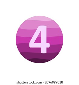 359 Neon purple number 4 Images, Stock Photos & Vectors | Shutterstock
