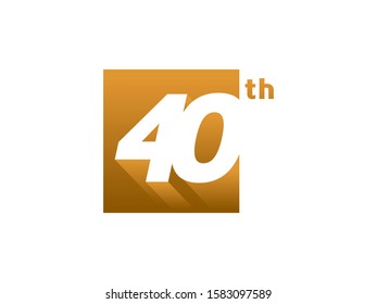 Vektor Stok Number 40 Logo Symbol Template Design (Tanpa Royalti ...