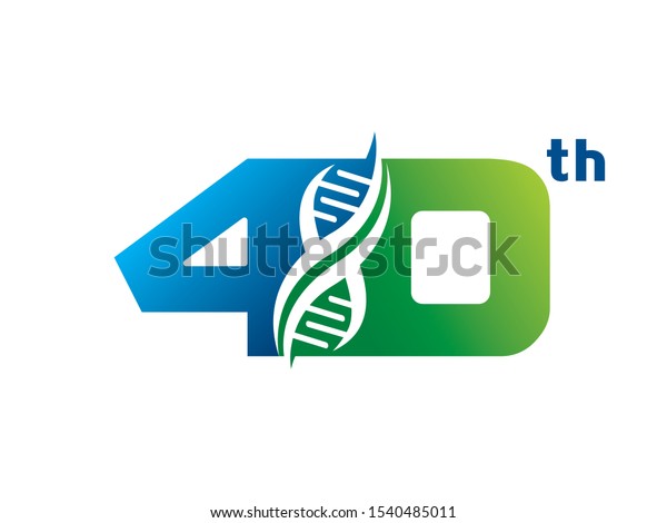 Number 40 Logo Symbol Template Design Stock Vector (Royalty Free ...