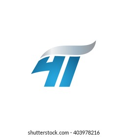 Number 41 Swoosh Design Template Logo Stock Vector (Royalty Free ...