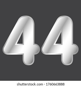 Metallic Alphabet Set Stainless 3d Letters Stock Illustration 257279650
