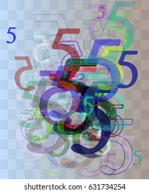 Number 5 Art Elements Stock Vector (Royalty Free) 631734254 | Shutterstock