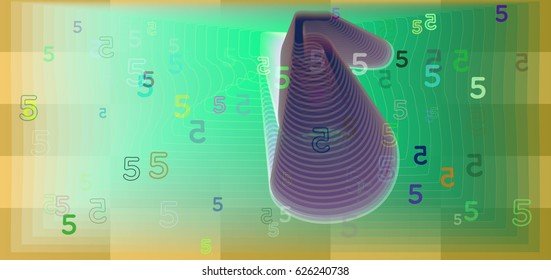 Number 5 Art Texture Stock Vector (Royalty Free) 626240738 | Shutterstock