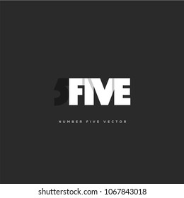Number 5 Digit Five Letter Vector 스톡 벡터(로열티 프리) 1067843018 | Shutterstock