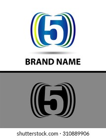 Number 5 Logo Stock Vector (Royalty Free) 310889906 | Shutterstock