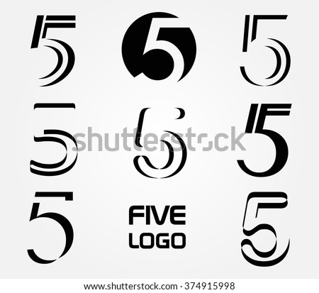 Number 5 Logo Vector Logo Design เวกเตอร์สต็อก (ปลอดค่าลิขสิทธิ์ ...