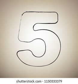 Number 5 Sign Design Template Element Stock Vector (Royalty Free ...