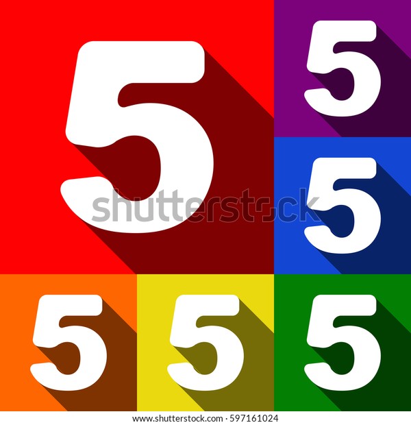 Number 5 Sign Design Template Element Stock Vector (Royalty Free ...