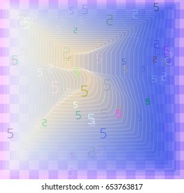Number 5 Texture Design Stock Vector (Royalty Free) 653763817 ...