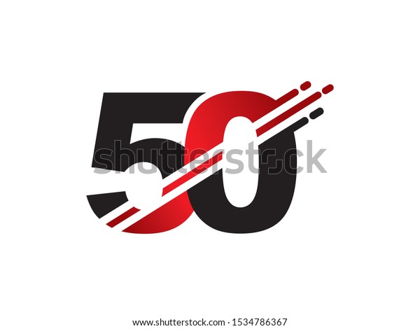 Number 50 Logo Symbol Template Design Stock Vector (Royalty Free ...