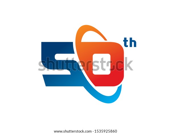 Number 50 Logo Symbol Template Design Stock Vector (Royalty Free ...
