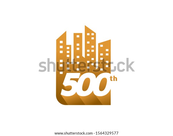 Number 500 Logo Symbol Template Design Stock Vector (Royalty Free ...