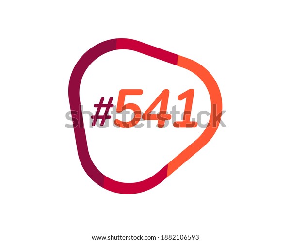 Number 541 Image Design 541 Logos Stock Vector (Royalty Free ...