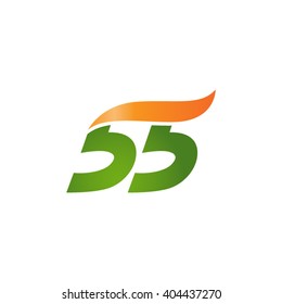 Number 55 Swoosh Design Template Logo Stock Vector (Royalty Free ...