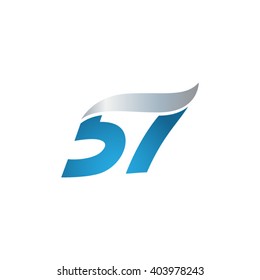 Number 53 Swoosh Design Template Logo: เวกเตอร์สต็อก (ปลอดค่าลิขสิทธิ์ ...