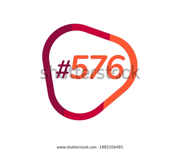 Number 576 Image Design 576 Logos Stock Vector (Royalty Free ...