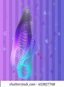 Number 6 Art Design Stock Vector (Royalty Free) 653827768 | Shutterstock