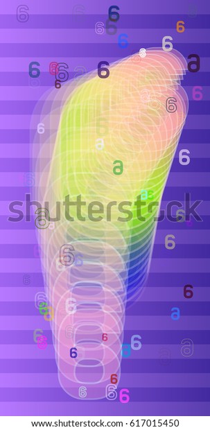 Number 6 Art Idea Stock Vector (Royalty Free) 617015450 | Shutterstock
