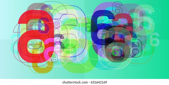 Number 6 Art Vector Stock Vector (Royalty Free) 631642169 | Shutterstock
