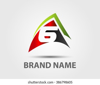 Number 6 Logo Vector Logotype Design Stock Vector (Royalty Free ...