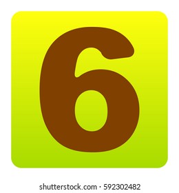 Number 6 Sign Design Template Element Stock Vector (Royalty Free ...