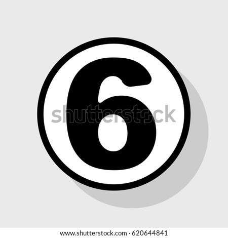 Number 6 Sign Design Template Element Stock Vector (Royalty Free ...