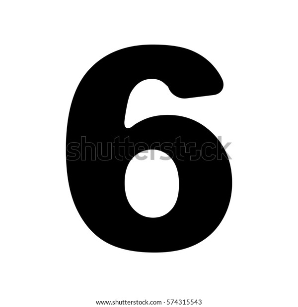 Number 6 Sign Design Template Element Stock Vector (Royalty Free) 574315543