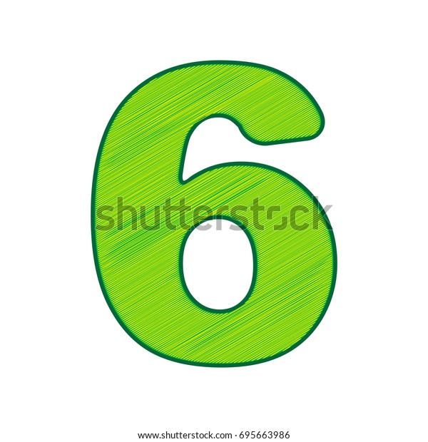 Number 6 Sign Design Template Element Stock Vector (Royalty Free ...