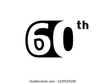 Number 60 Logo Symbol Template Design Stock Vector (Royalty Free ...