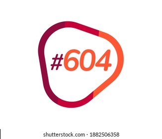 Number 604 Image Design 604 Logos Stock Vector (Royalty Free ...