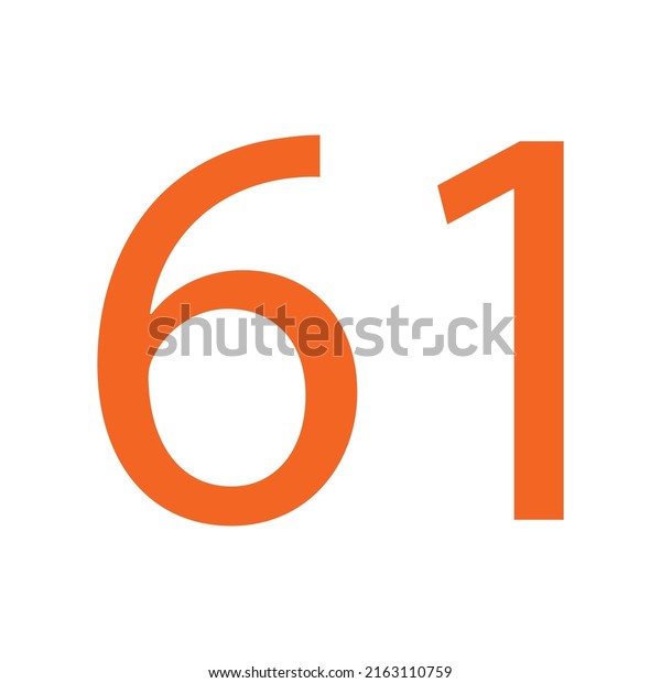 Number 61 Simple Clip Art Vector: เวกเตอร์สต็อก (ปลอดค่าลิขสิทธิ์ ...