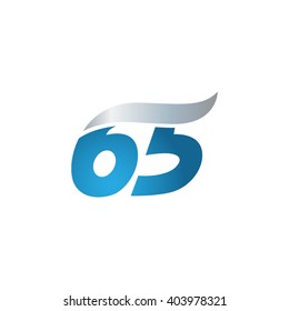 Number 65 Swoosh Design Template Logo Stock Vector (Royalty Free ...