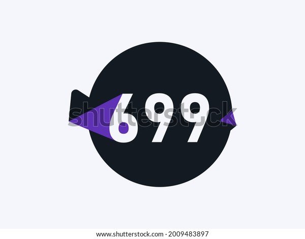 Number 699 Logo Icon Design Vector Stock Vector (Royalty Free ...